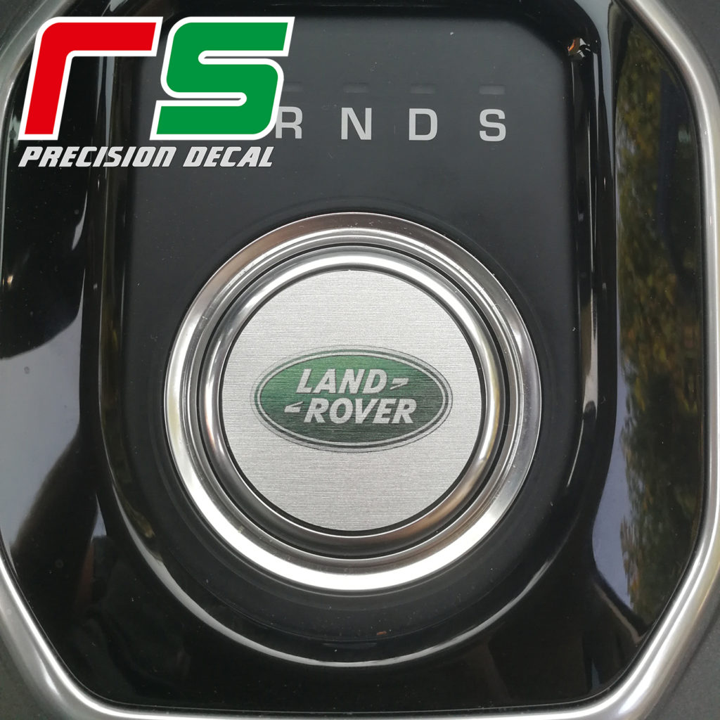 range rover evoque ADESIVI simil alluminio decal selettore cambio sticker