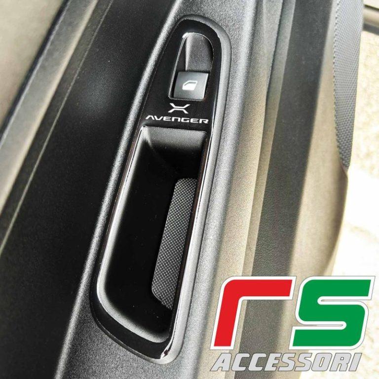 Jeep Avenger adesivi resinati pulsantiere alzacristalli Decal